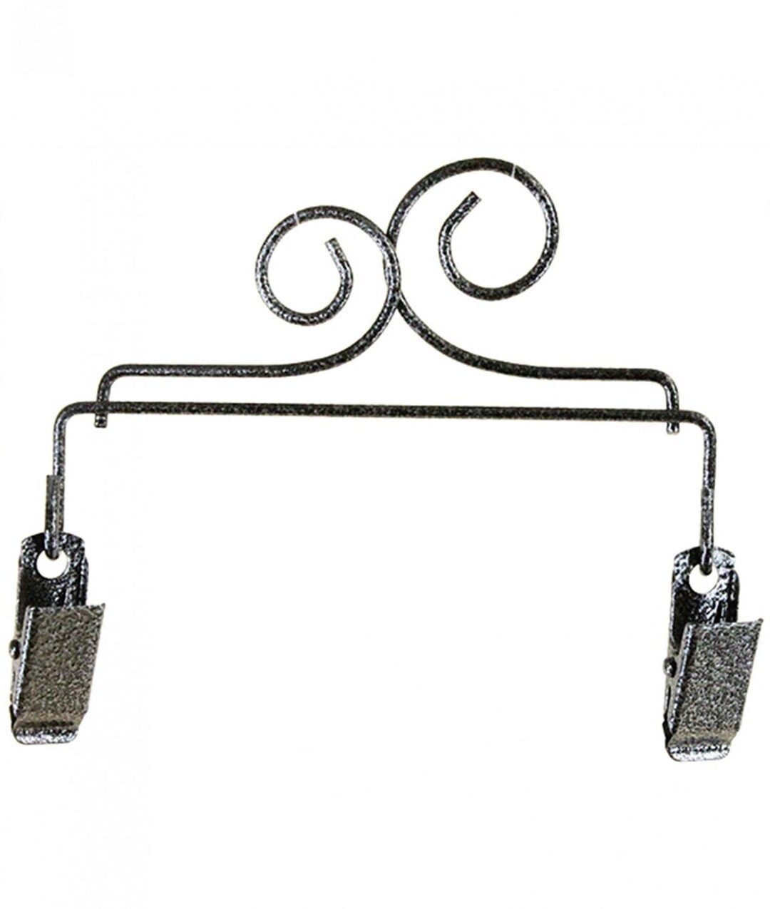 Double Scroll Hanger With Clips Charcoal From Ackfeld Manufacturing ...