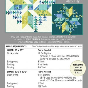Wind Drifter Quilt Pattern by Robin Pickens Inc*wind Drifter*pinwheel ...