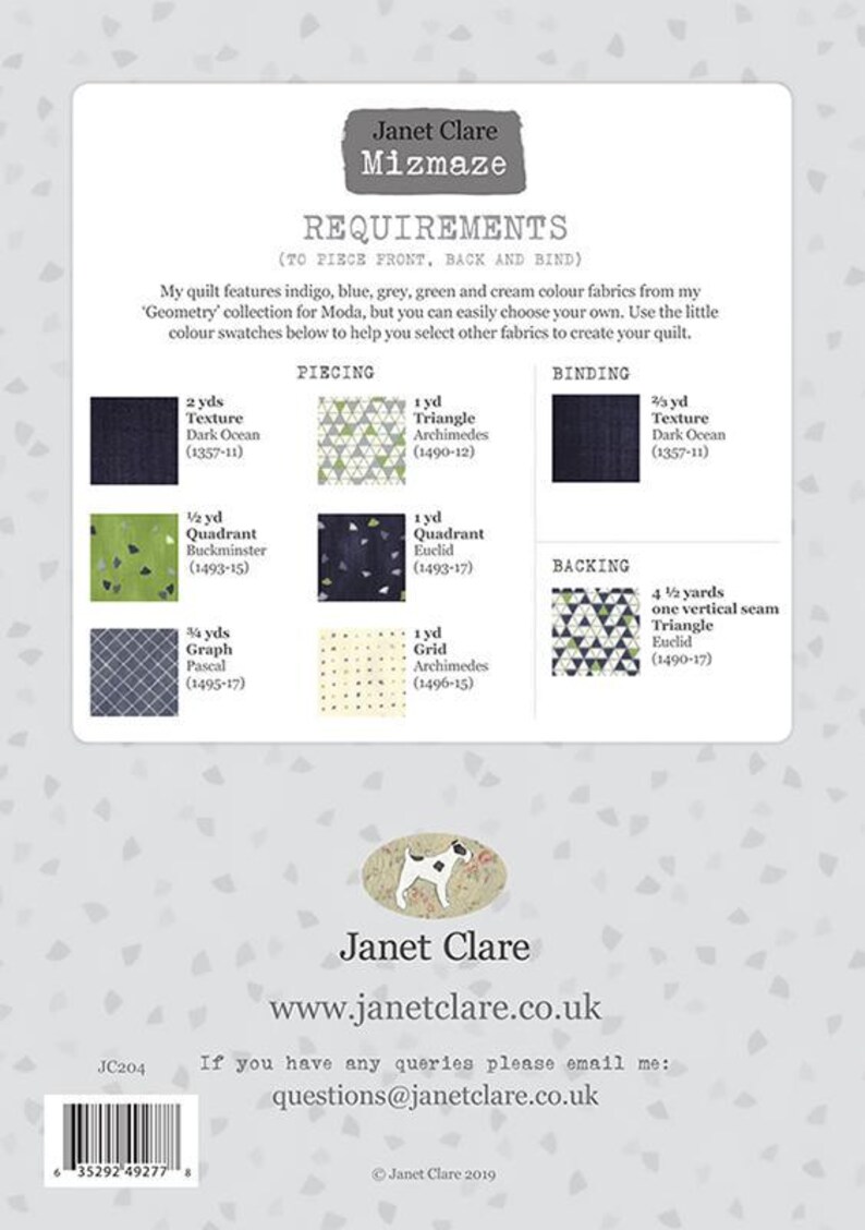 Mizmaze Quilt Pattern From Janet Clare*maze Quilt Pattern*modern Quilt ...