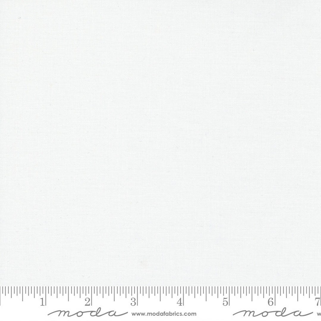 Moda Bella Solids White Bleached (9900 98) 1/2 Yard Increments*bella ...