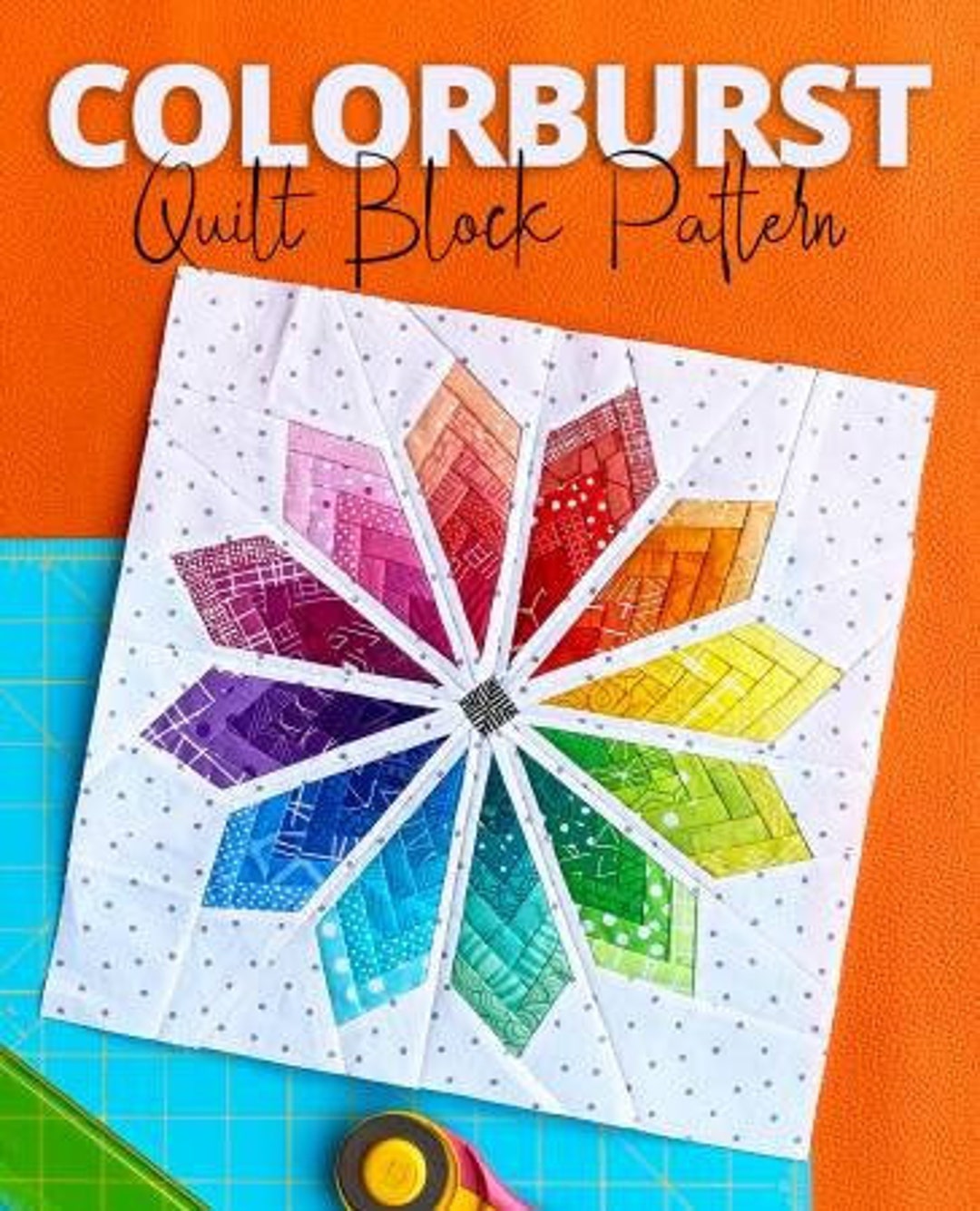 Colorburst Mini Quilt Pattern From Sassafras Lane Designs*mini Quilt ...