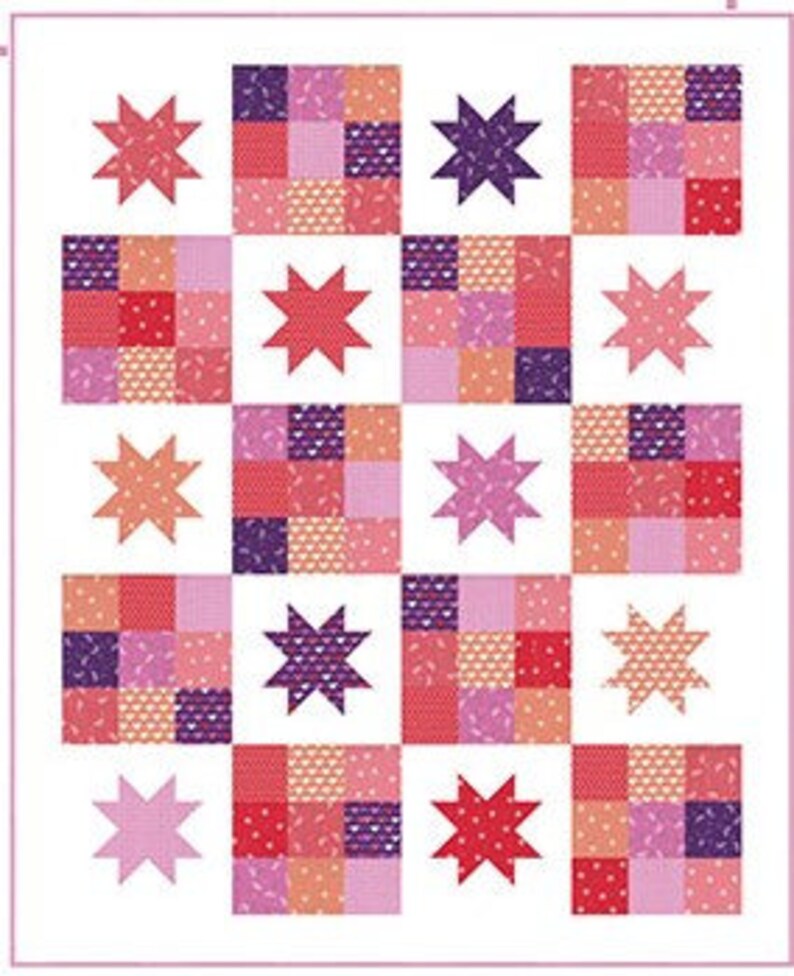 Flutter Quilt Kit*star Quilt Kit*star Quilt*valentine Quilt*sincerely ...