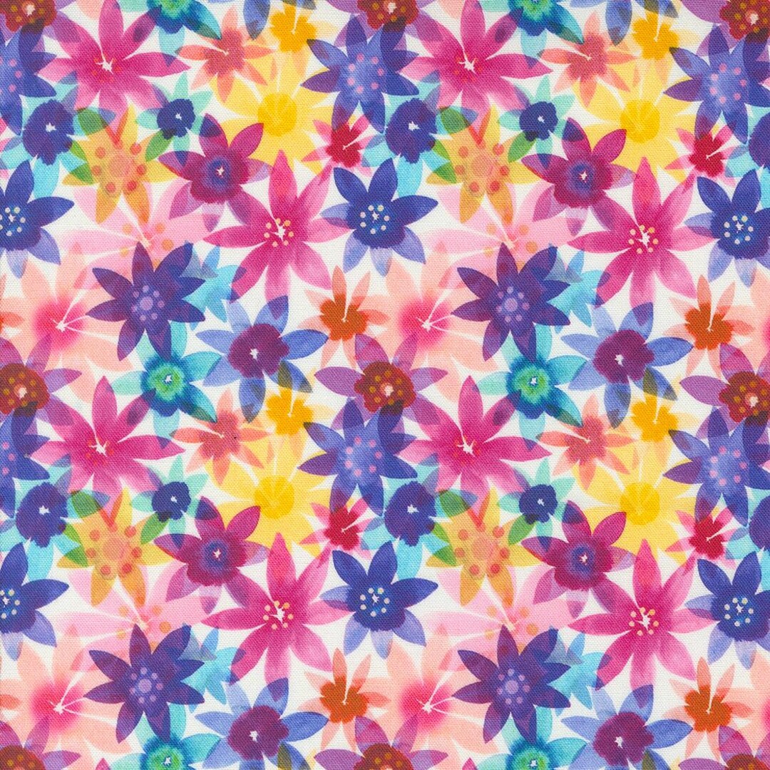 Moda Flower Patches Garden Plot Rainbow (21827 11) 1/2-YD Increments ...