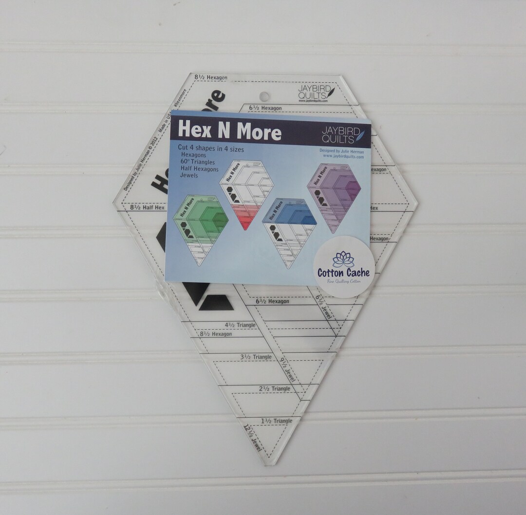 Hex N More Ruler, Hexagon Ruler, Hexi Ruler, Triangle Ruler, Half ...