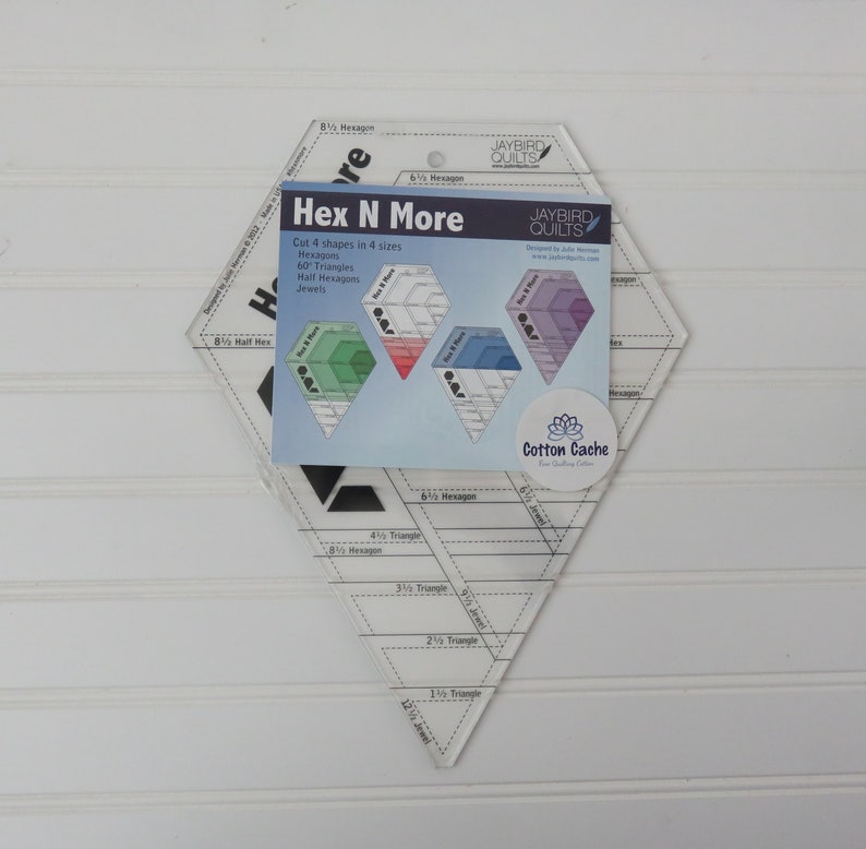 Hex N More Ruler, Hexagon Ruler, Hexi Ruler, Triangle Ruler, Half ...