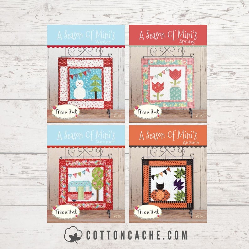 Seasons of Mini Quilt Pattern From This & That*seasonal Mini Quilt ...