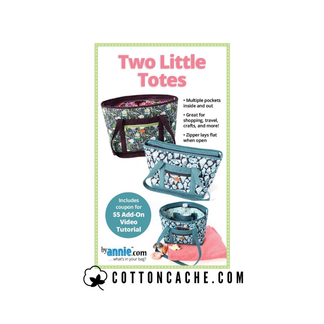 Two Little Totes Pattern by Annie*quilted Tote Bag*tote Bag Pattern*big ...