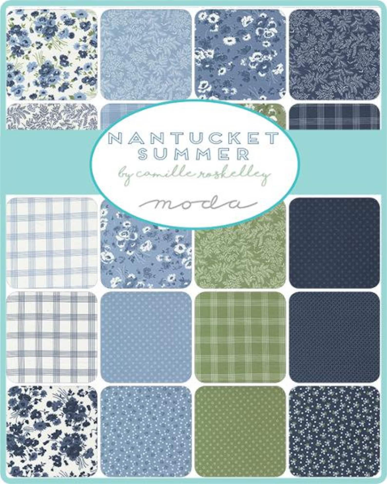 MODA Nantucket Summer Navy Fairground 55266 13 1/2-YD - Etsy