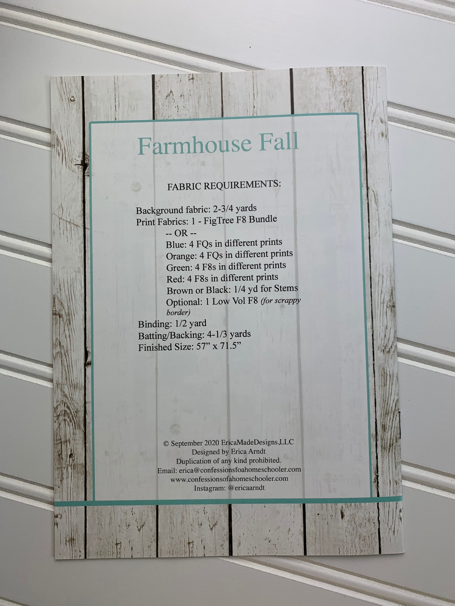 Farmhouse Fall Quilt Pattern*farm House Fall Quilt*fall Quilt Pattern ...