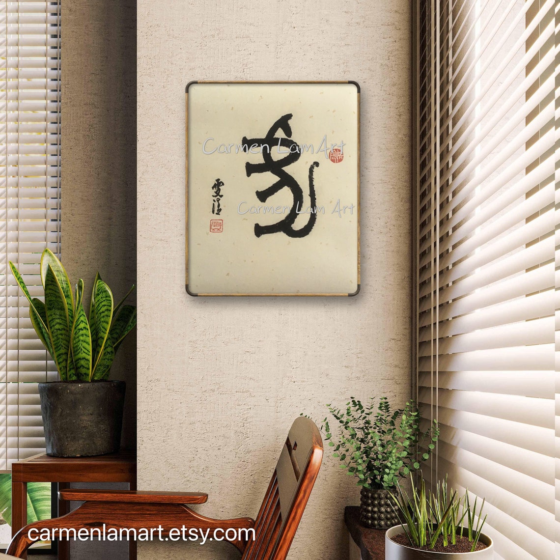 Zodiac Series I Rabbit, Tiger, Ox, Rat I Art, Original Handwritten in ...