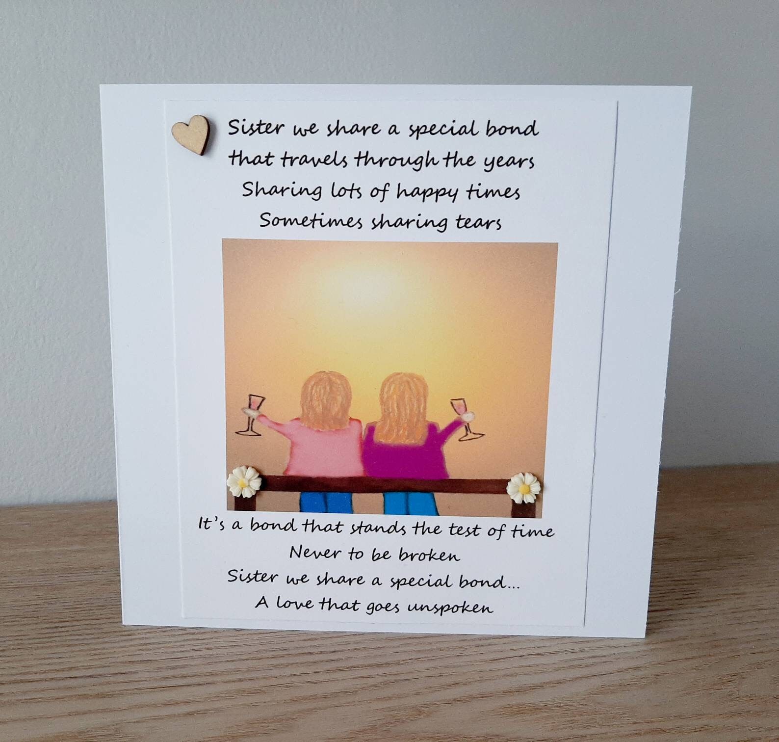 Sister Greeting Card. Sister Birthday Card. Sister Poem Card. - Etsy UK
