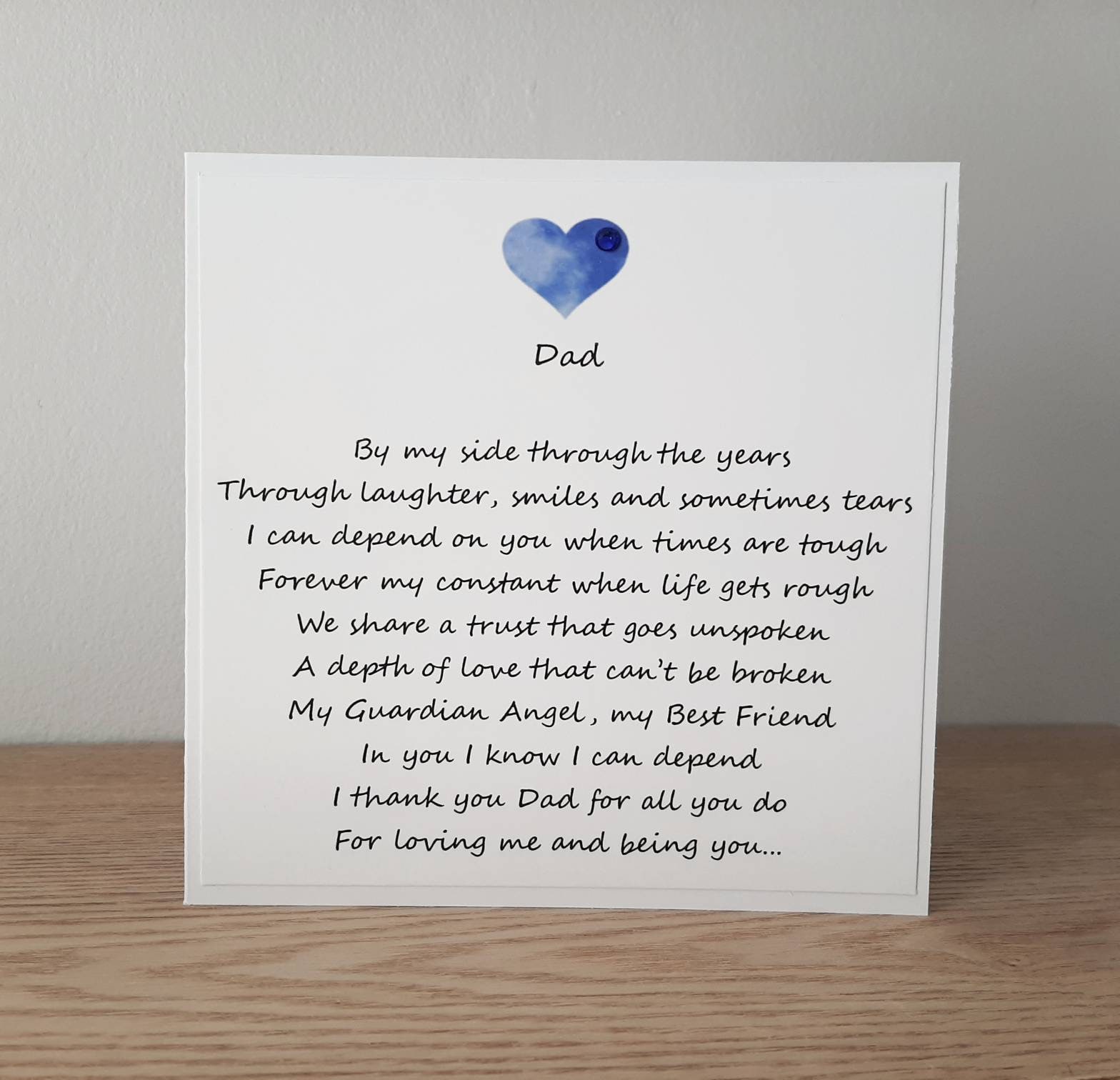Dad Greeting Card. Dad Birthday Card. Handmade Dad Card. Card - Etsy