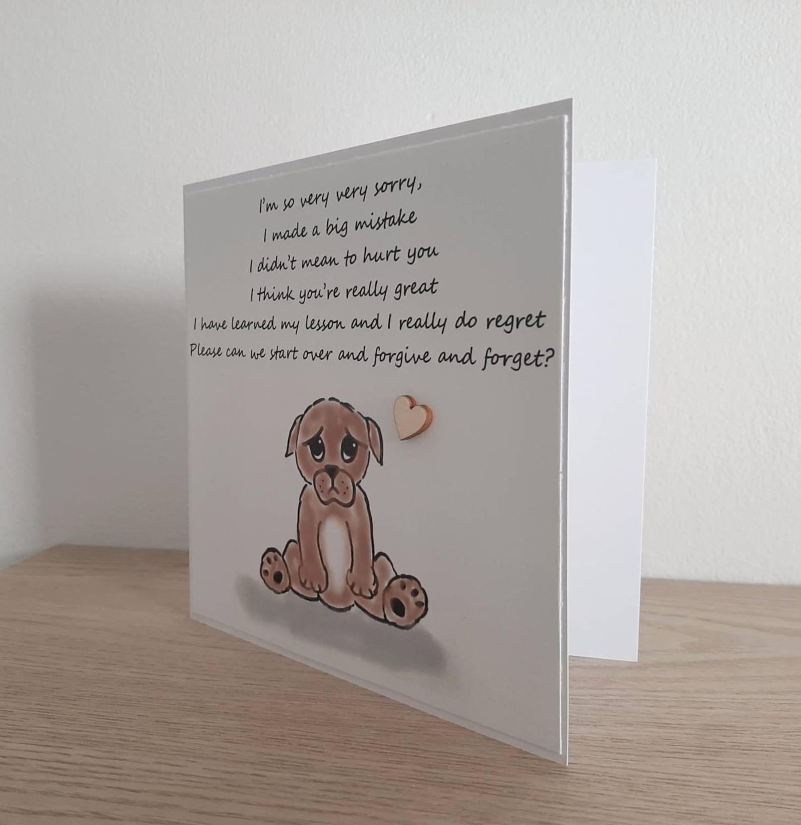 I'm Sorry Card. Apology Card. Sorry Message Card. Forgive Me Card. I'm ...