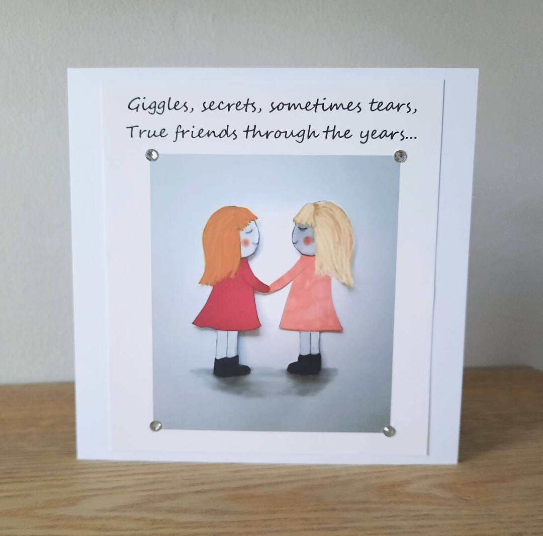 Friend Card. Friends Birthday Card. Birthday Card for Her. - Etsy UK