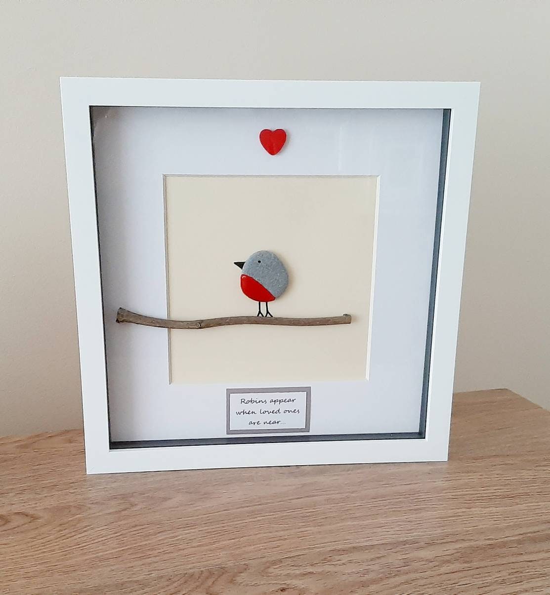 Pebble Art. Robin Pebble Art. Framed Memorial Robin Picture. - Etsy UK