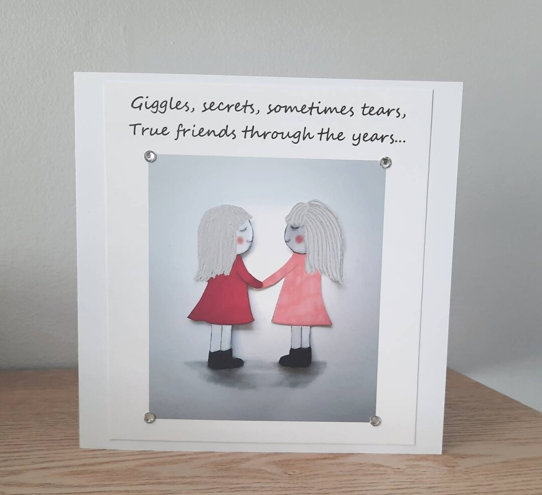 Friend Card. Friends Birthday Card. Birthday Card for Her. Birthday ...