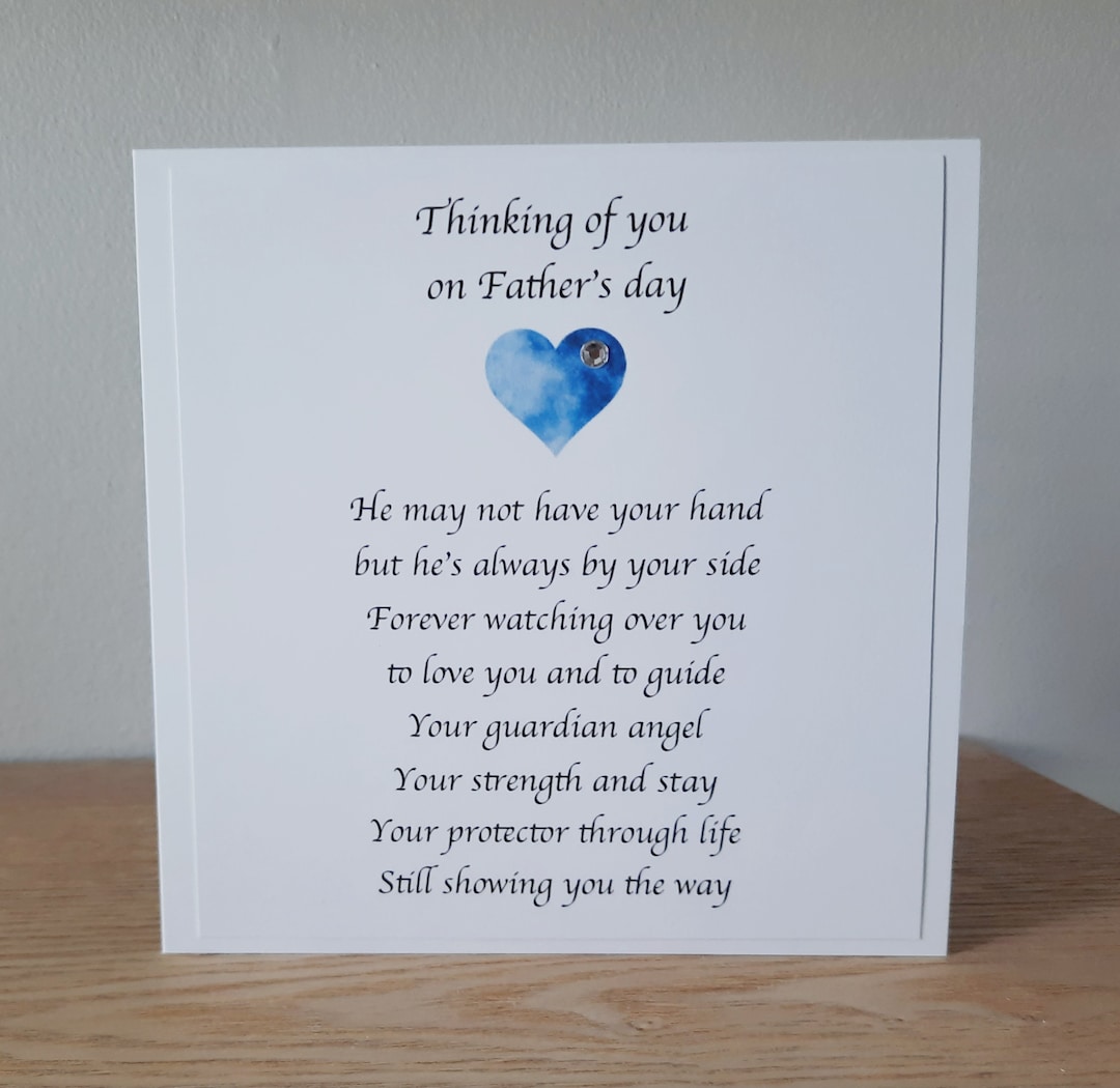Thinking of You Father's Day Card. Lost Loved Ones Father's Day Card ...