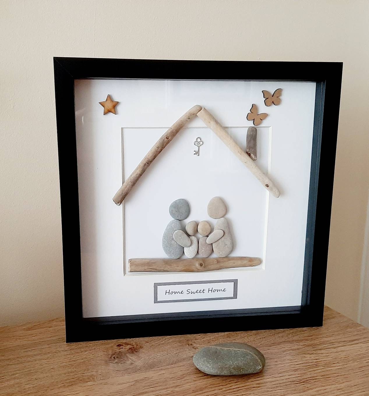 Pebble Art. New Home Pebble Art. First Home Pebble Art. Home - Etsy UK