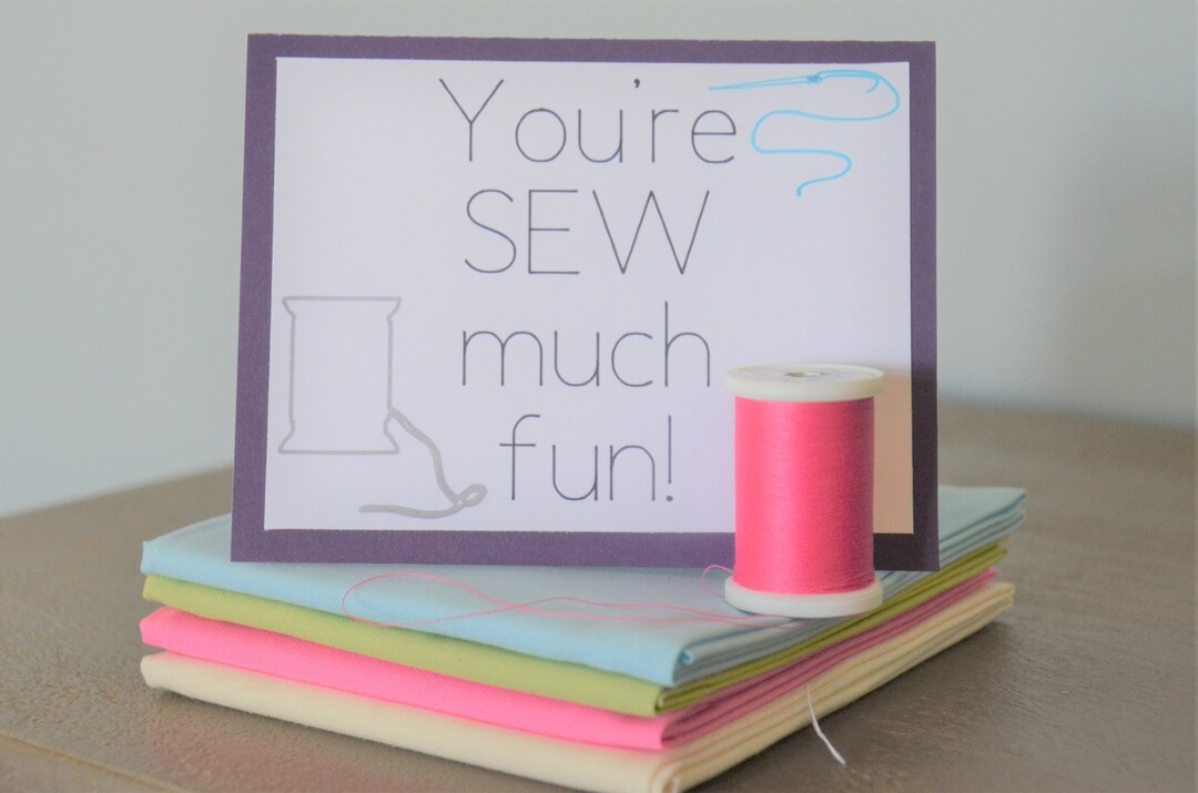 Sewing Machine Birthday Pop-up Card Happy Birthday you're SEW Much Fun ...