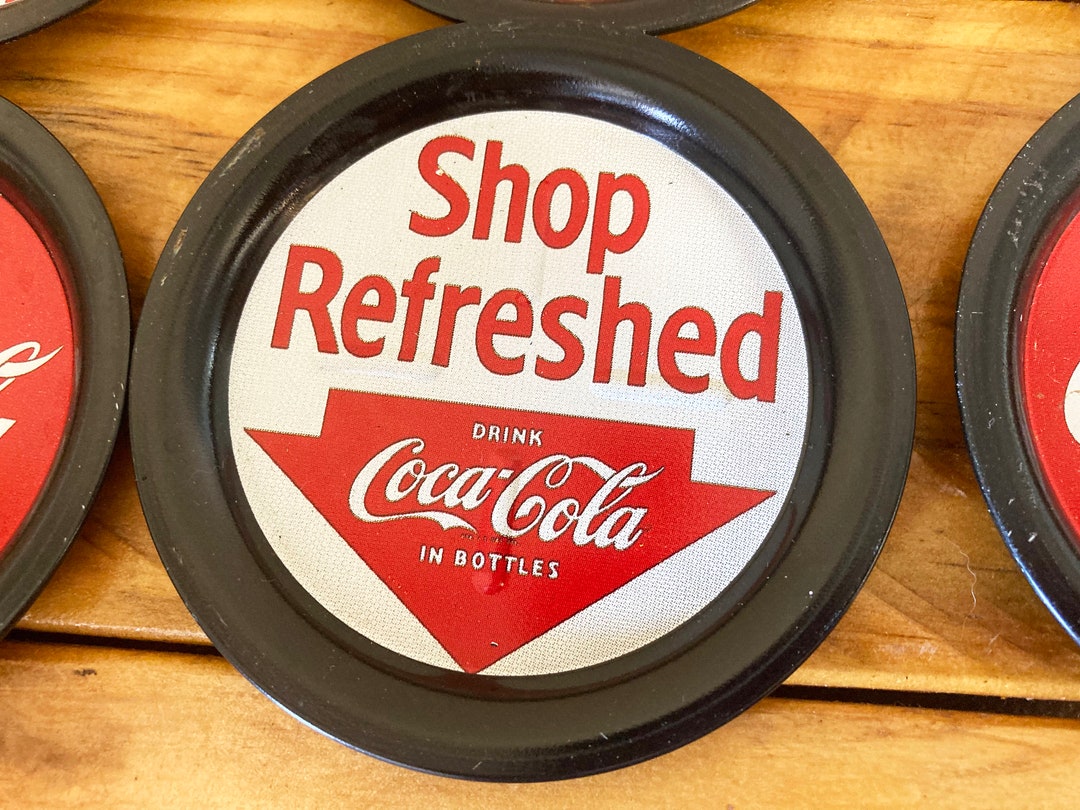 Set of 6 Vintage Coca Cola Coasters - Etsy