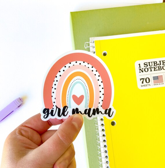 Electronics & Accessories Girl Mama Rainbow Sticker Decals & Skins etna ...