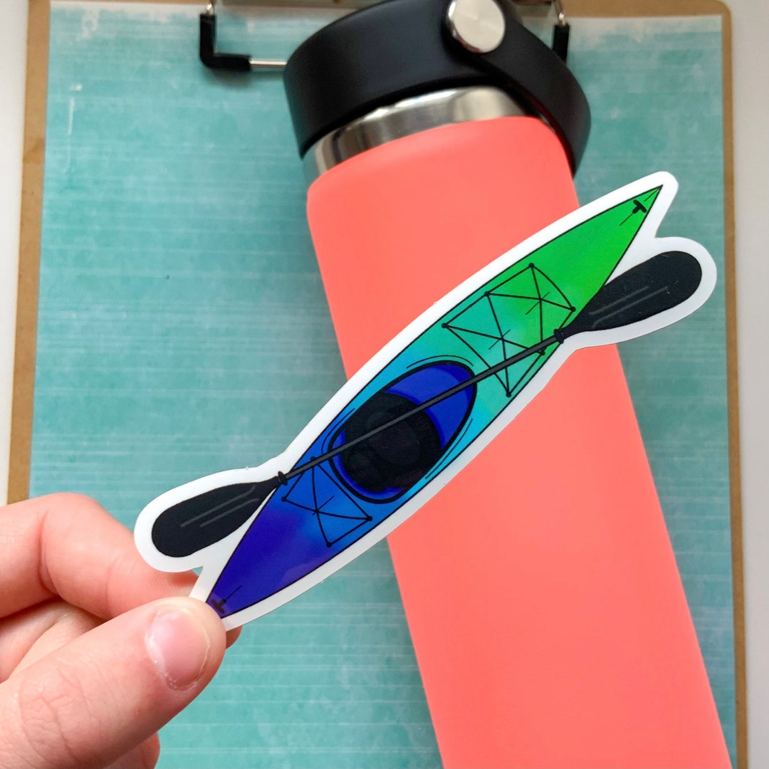 Kayak Sticker (WATERPROOF) - Etsy