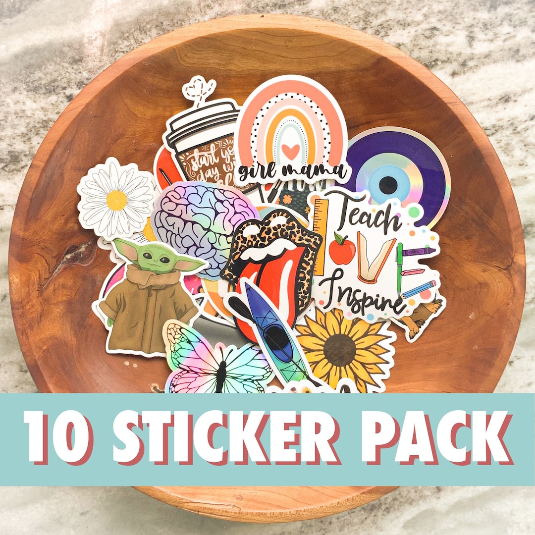 Sticker Pack of 10 - Etsy