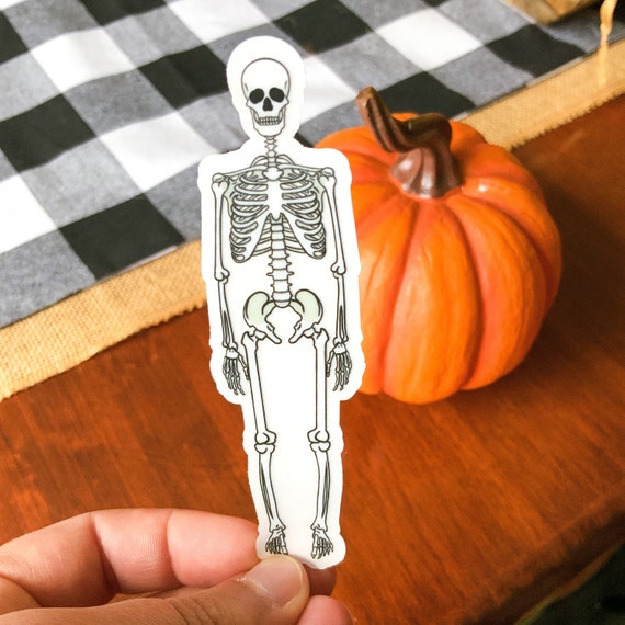 Skeleton Sticker WATERPROOF | Etsy