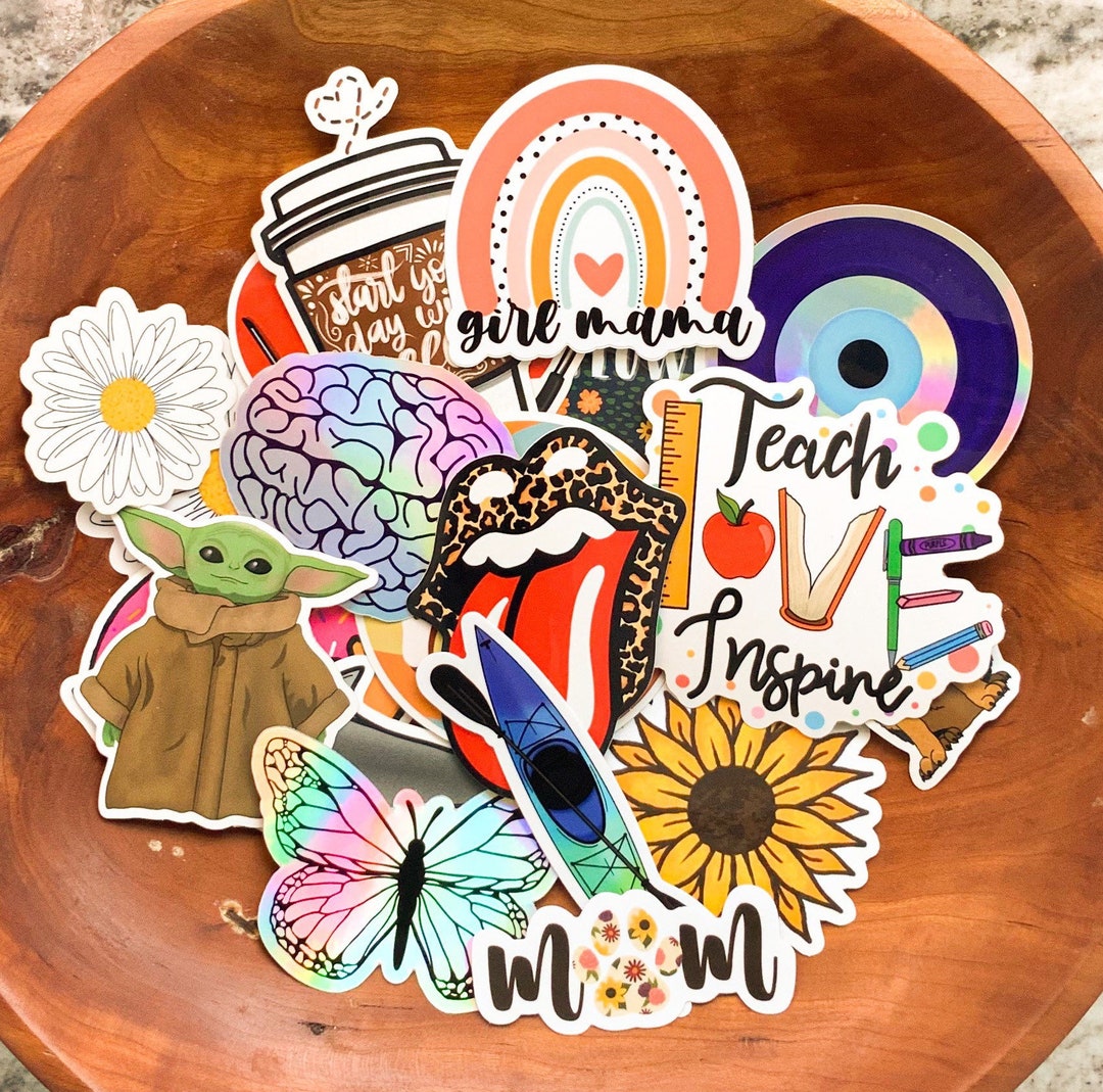 Handmade Die-cut Stickers: Weatherproof Laptop Decals - Etsy