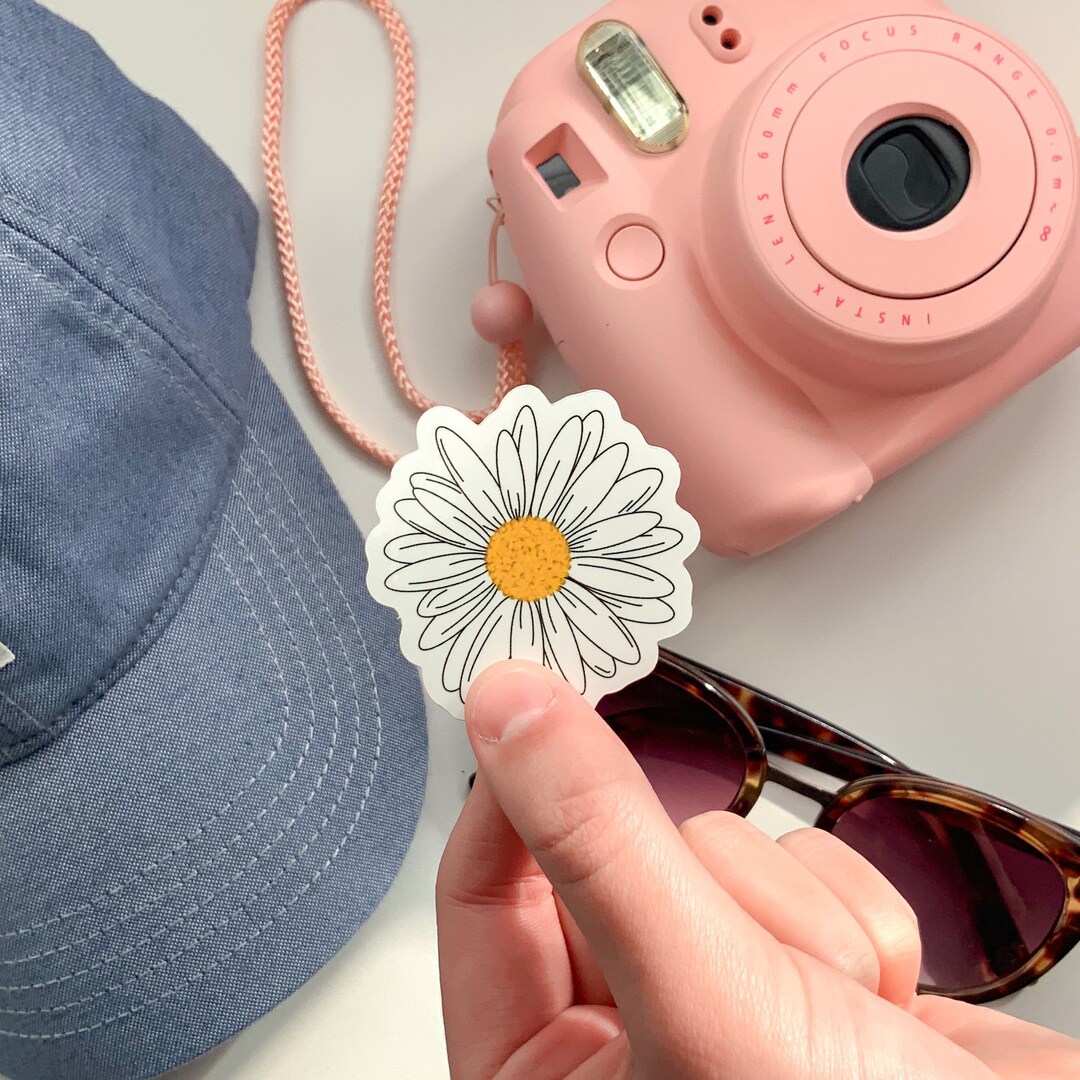 Mini CLEAR Daisy Sticker (WATERPROOF) - Etsy