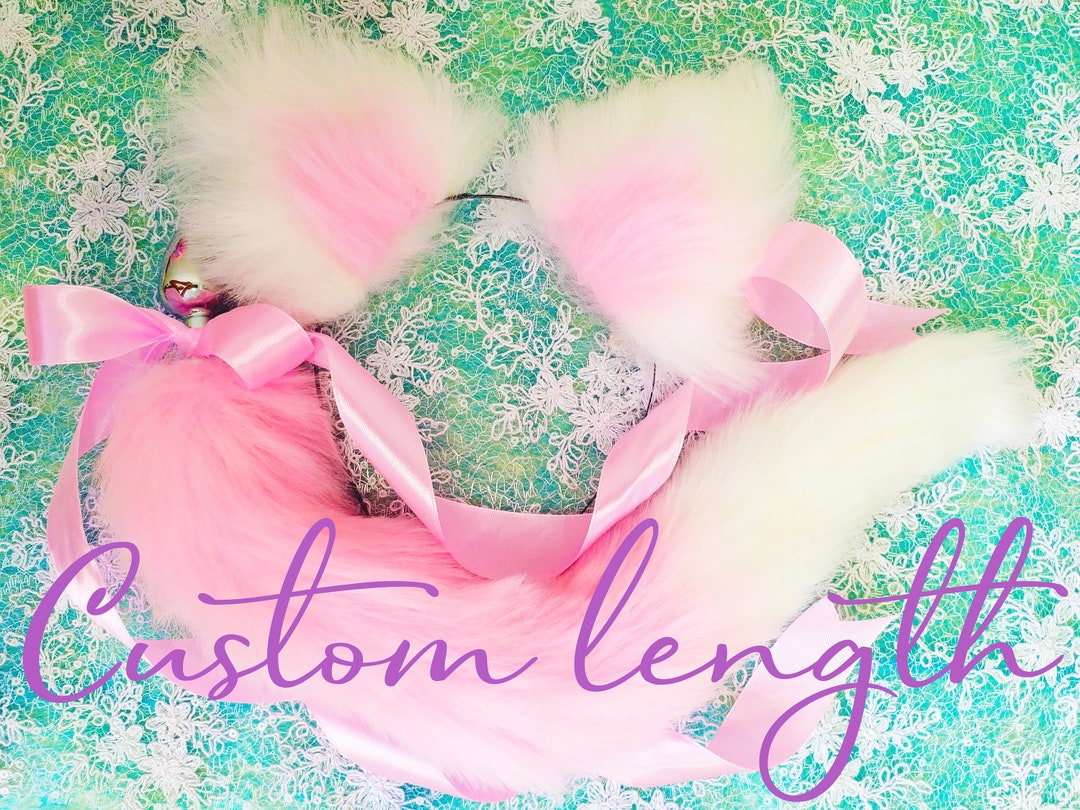 Cat Tail Butt Plug,tail Plug and Ears,kitten Play Set,ddlg,kitten Play ...