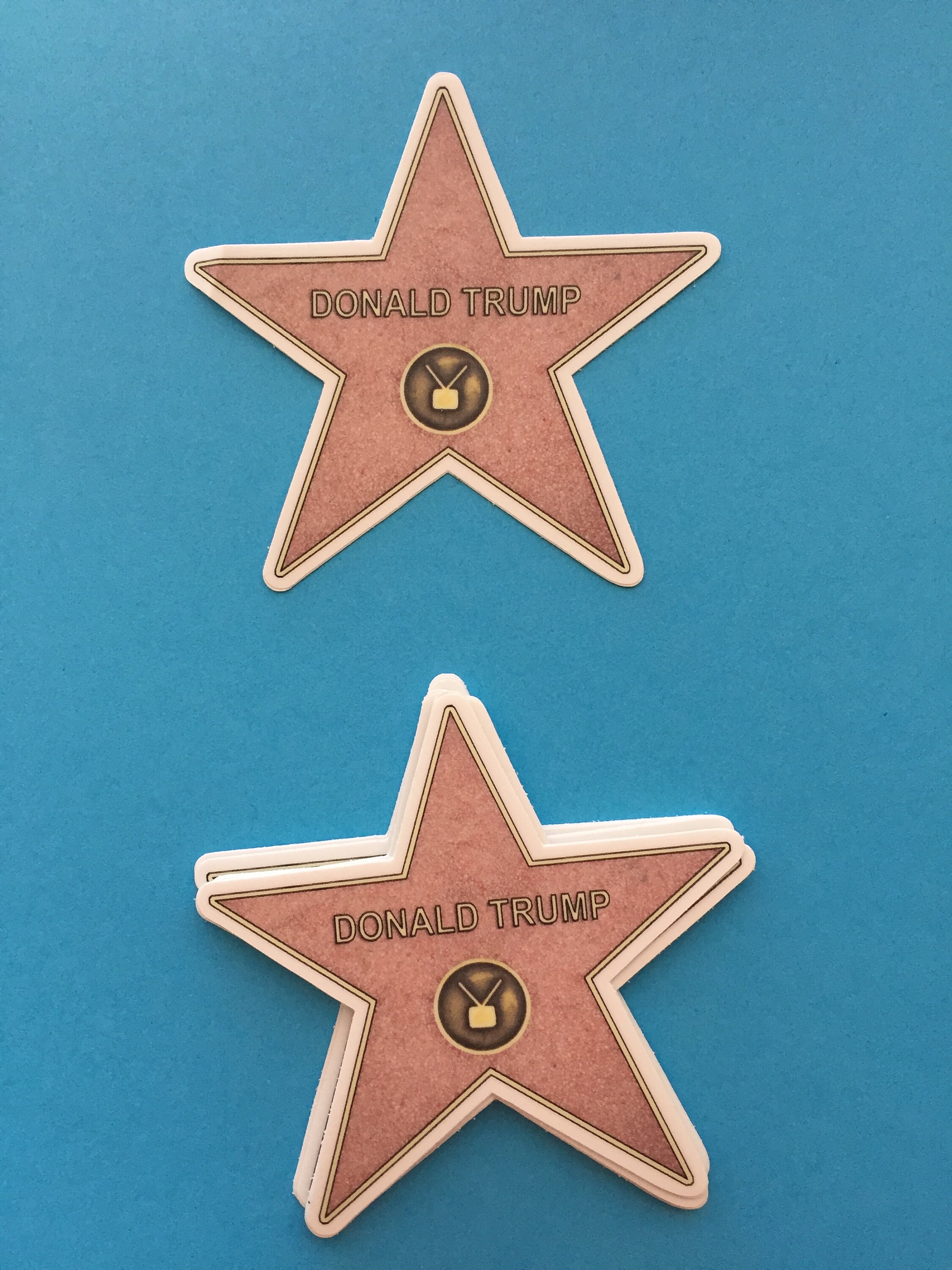 DONALD TRUMP Hollywood Star Sticker - Etsy