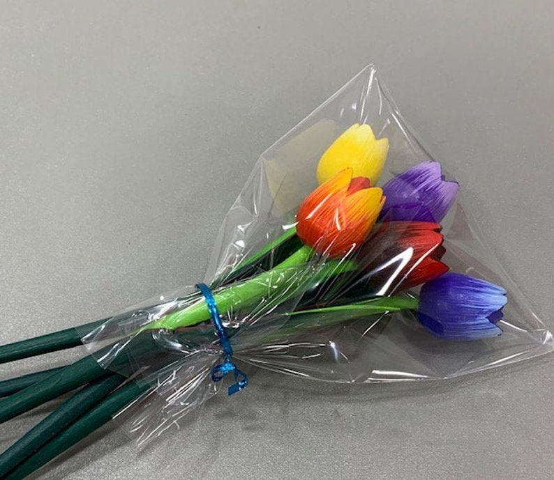 Wooden Tulip Pack - Etsy