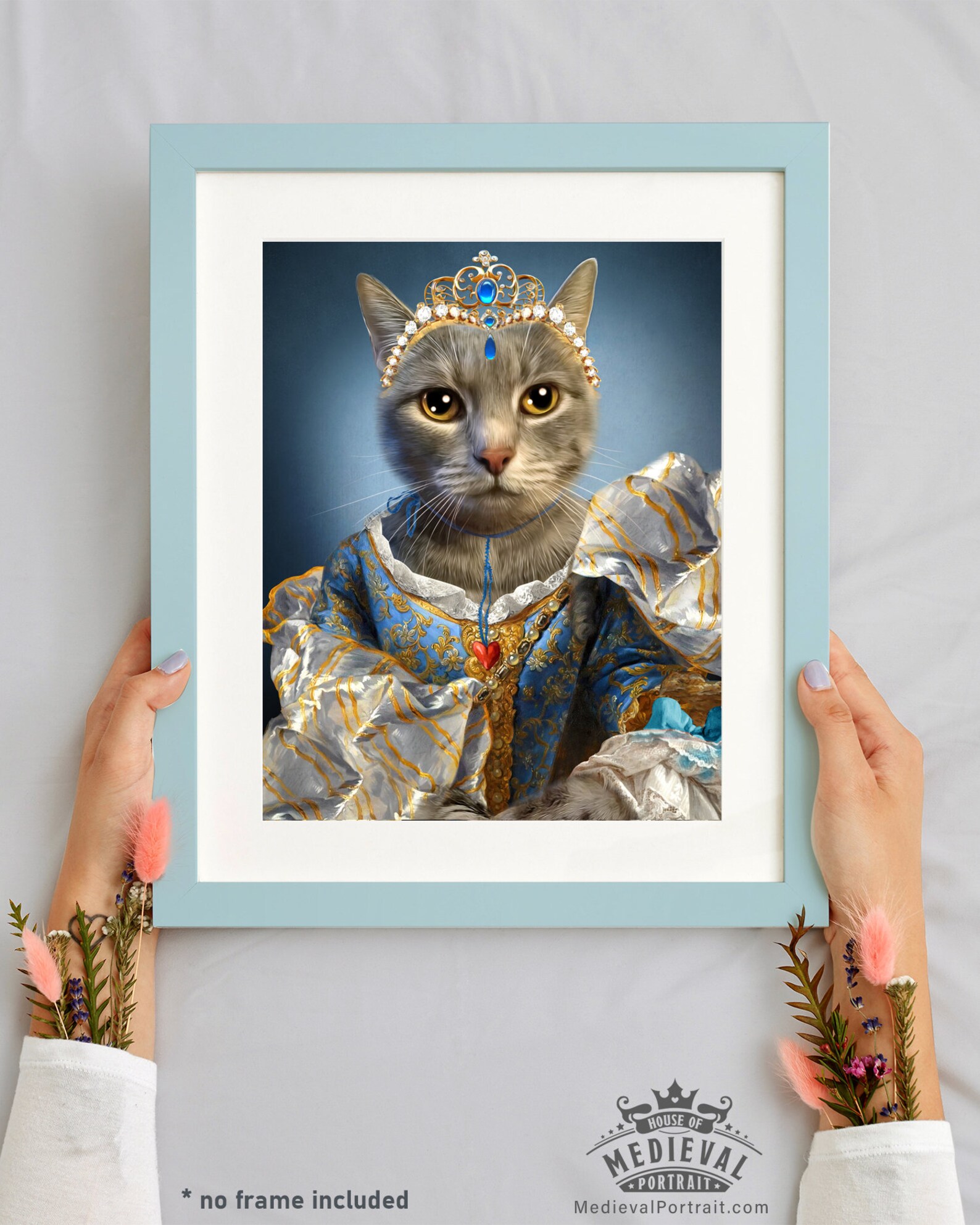 Royal Princess Custom Pet Portraits Custom Royal Portrait - Etsy