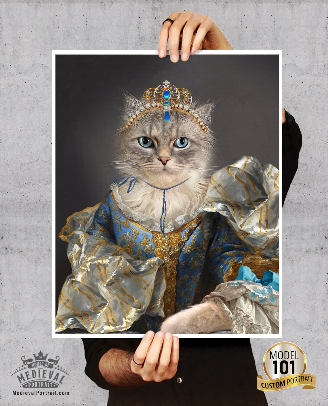 Royal Princess Custom Pet Portraits Custom Royal Portrait - Etsy
