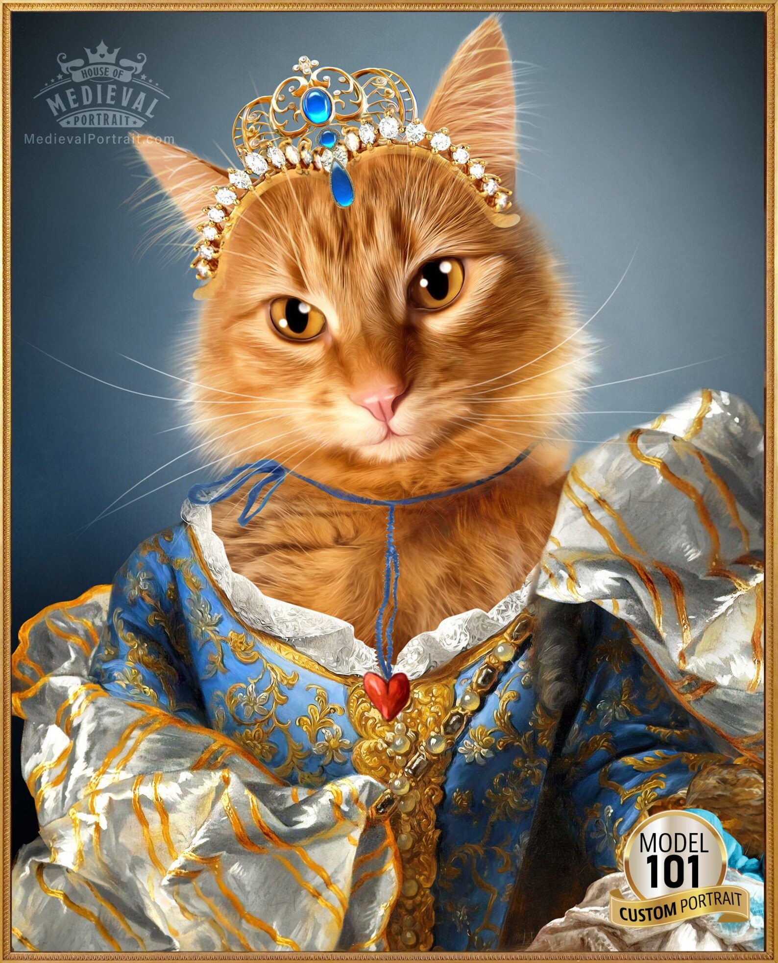 Royal Princess Custom Pet Portraits Custom Royal Portrait - Etsy