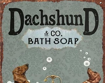 Tin Dog Wash Sign - Etsy