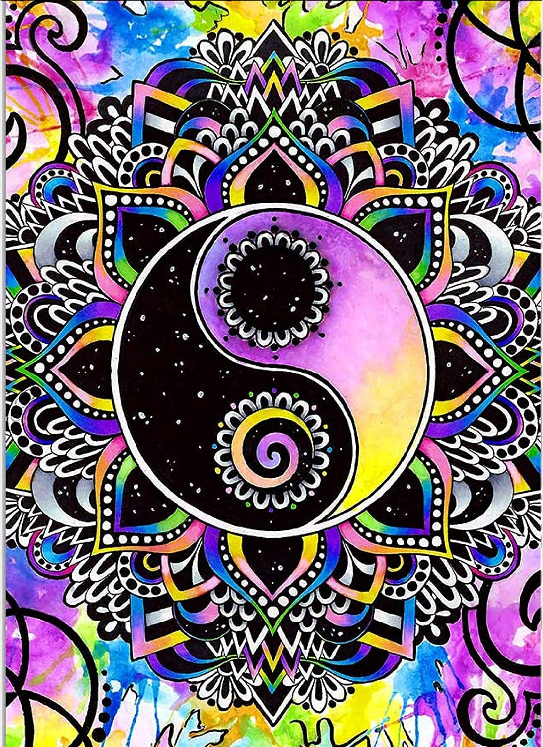 Yin Yang Trippy Background