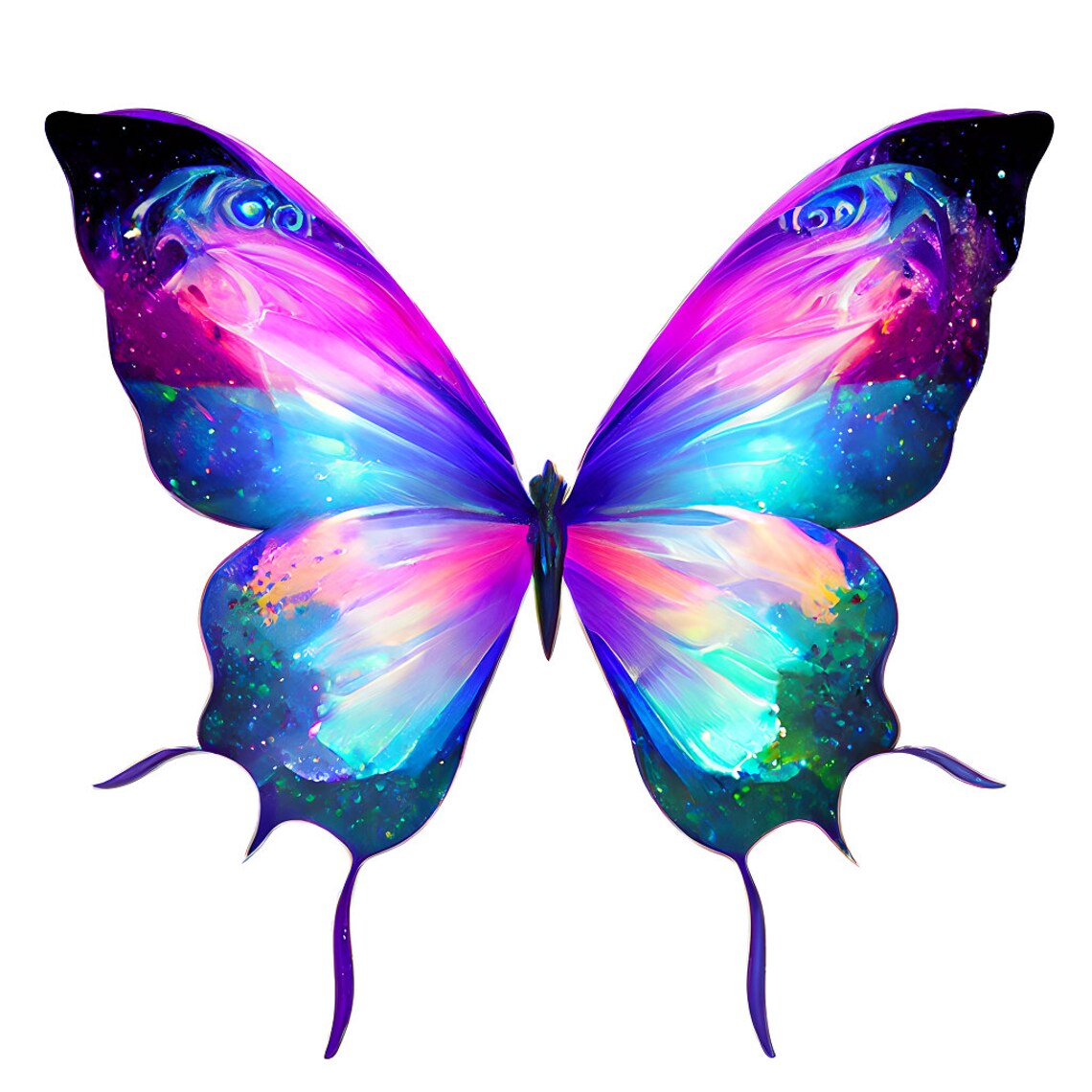DIY Printable Beautiful Butterfly X2 for Cards Tshirt Design - Etsy