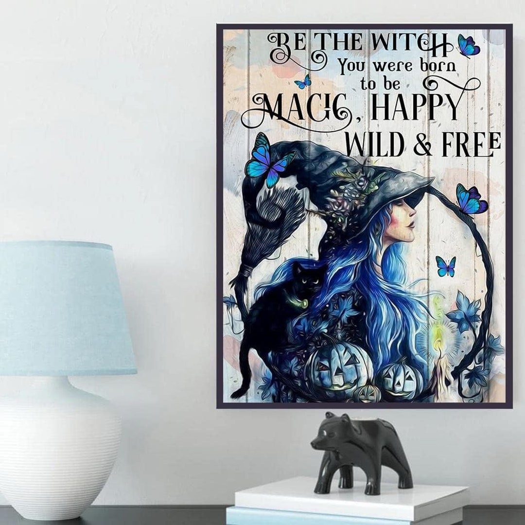 Be the Witch You Were Born to Be Wiccan Fantasy Art Print DIY Cottage ...