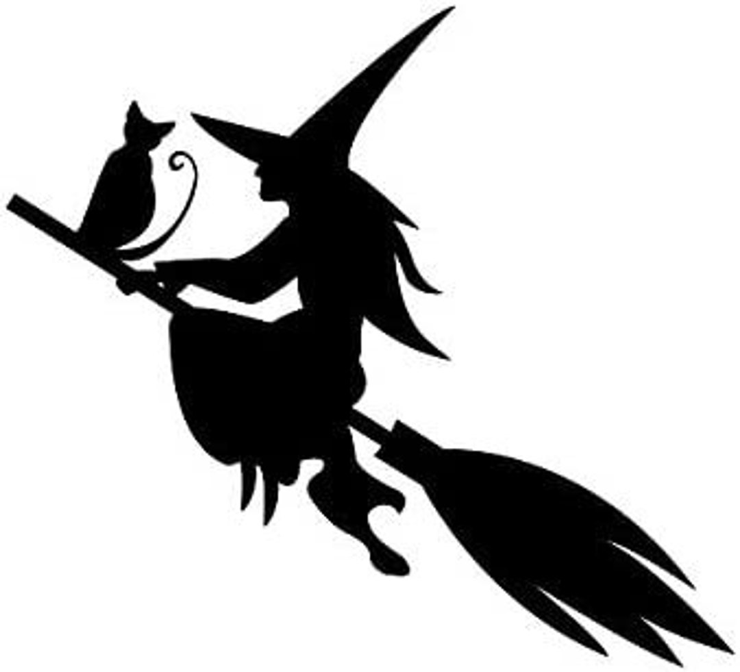 Witches on Brooms Angry Black Cat Witch Boots and More Mega Bundle ...