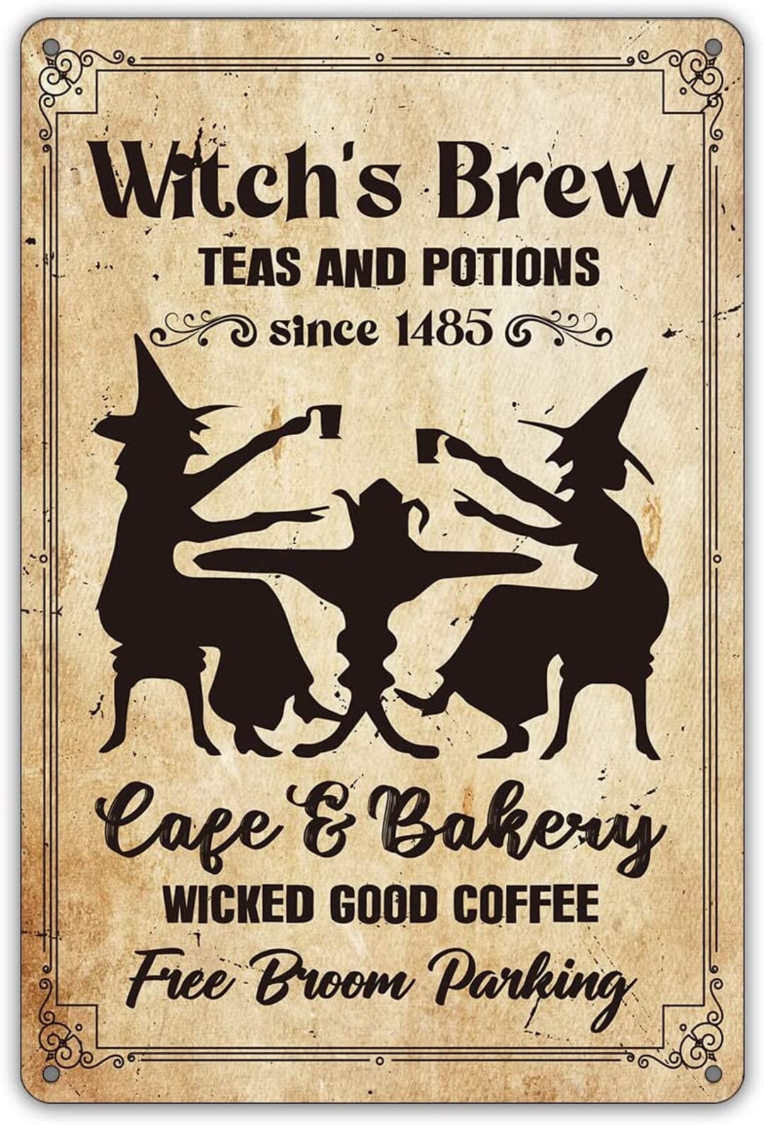 Witchy Kitchen Witch's Brew Tea and Potions Wicked Good Coffee Retro ...