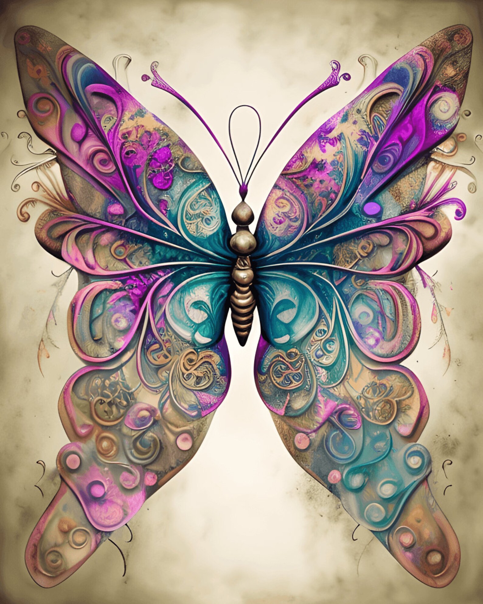 DIY Printable Beautiful Butterfly X2 for Cards Tshirt Design - Etsy