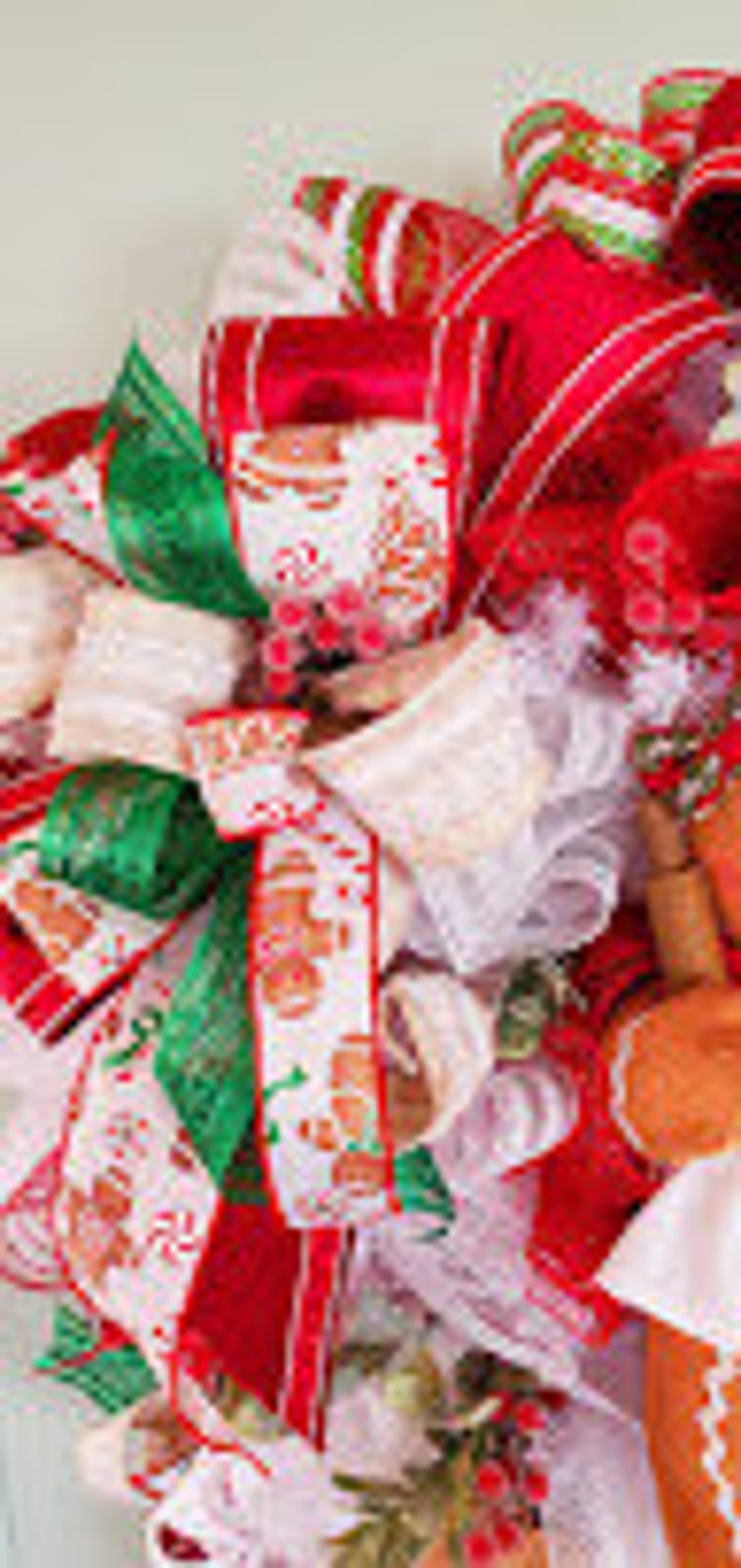 Gingerbread Girl Wreath, Gingerbread Girl Deco Mesh Wreath With ...