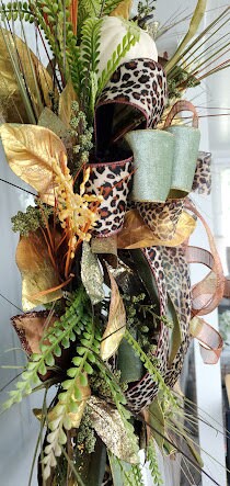 Leopard Fall Grapevine Wreath, Fall Leopard Twig Wreath, Leopard Fall ...