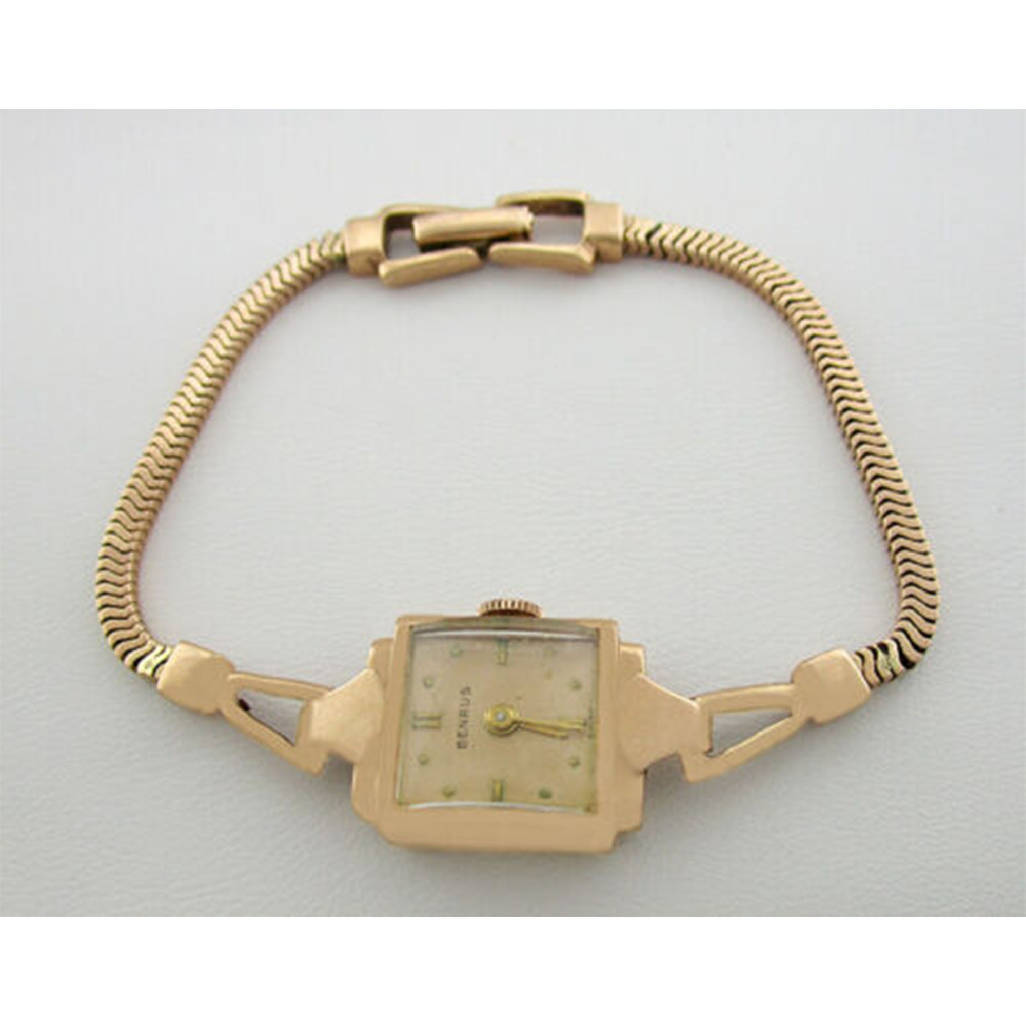 Benrus Lady's Watch 14K Yellow Gold - Etsy