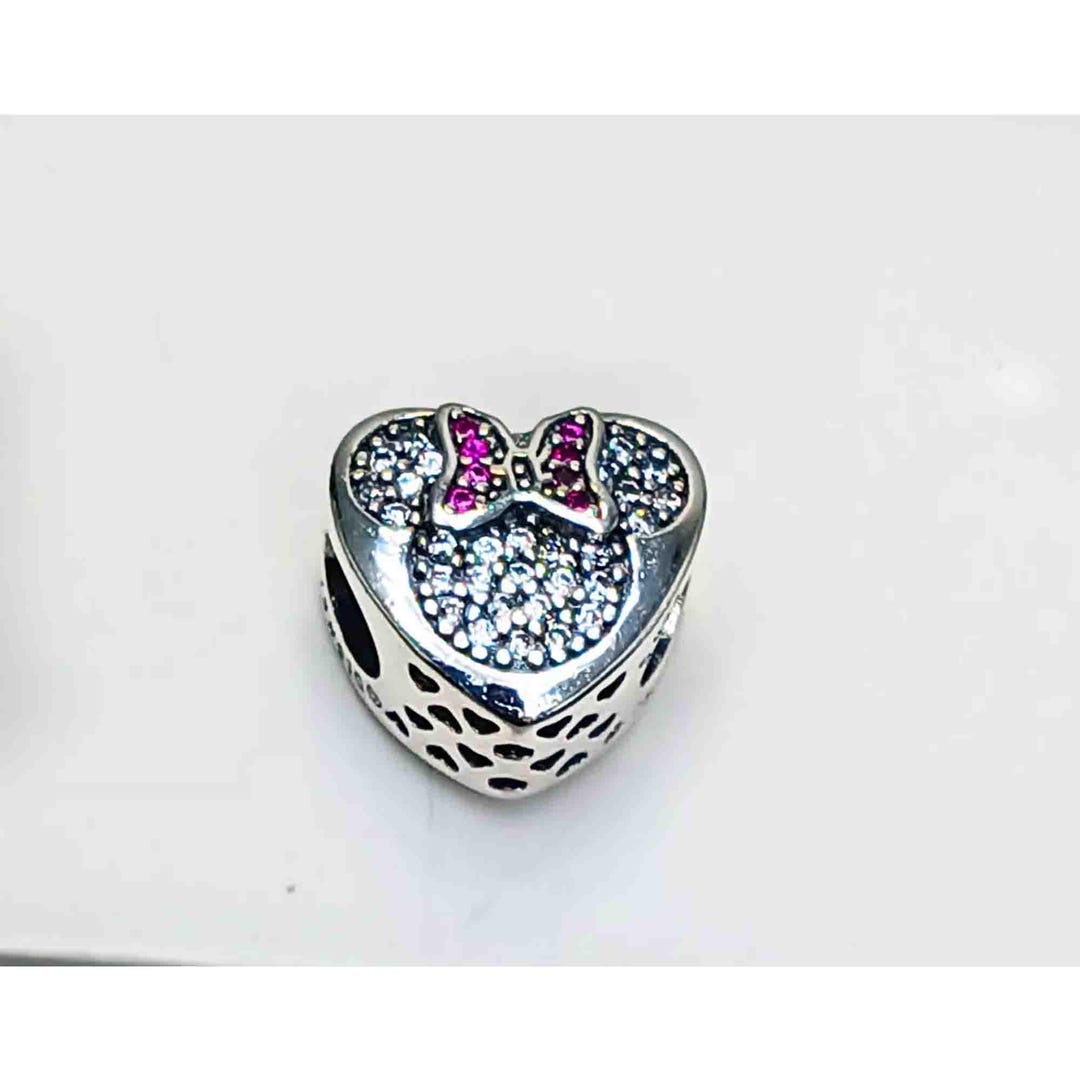 Minnie True Love Charm .925 Sterling Silver - Etsy