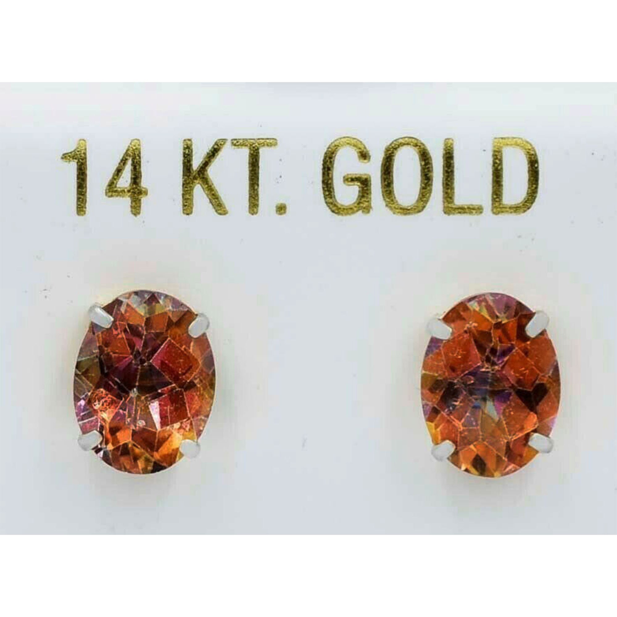Azotic Topaz 5.30 Cts Stud Earrings 14K White Gold - Etsy