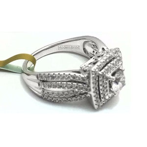 Modern Bride Genuine 1 Ct Diamonds Engagement Ring 14k Gold - Etsy