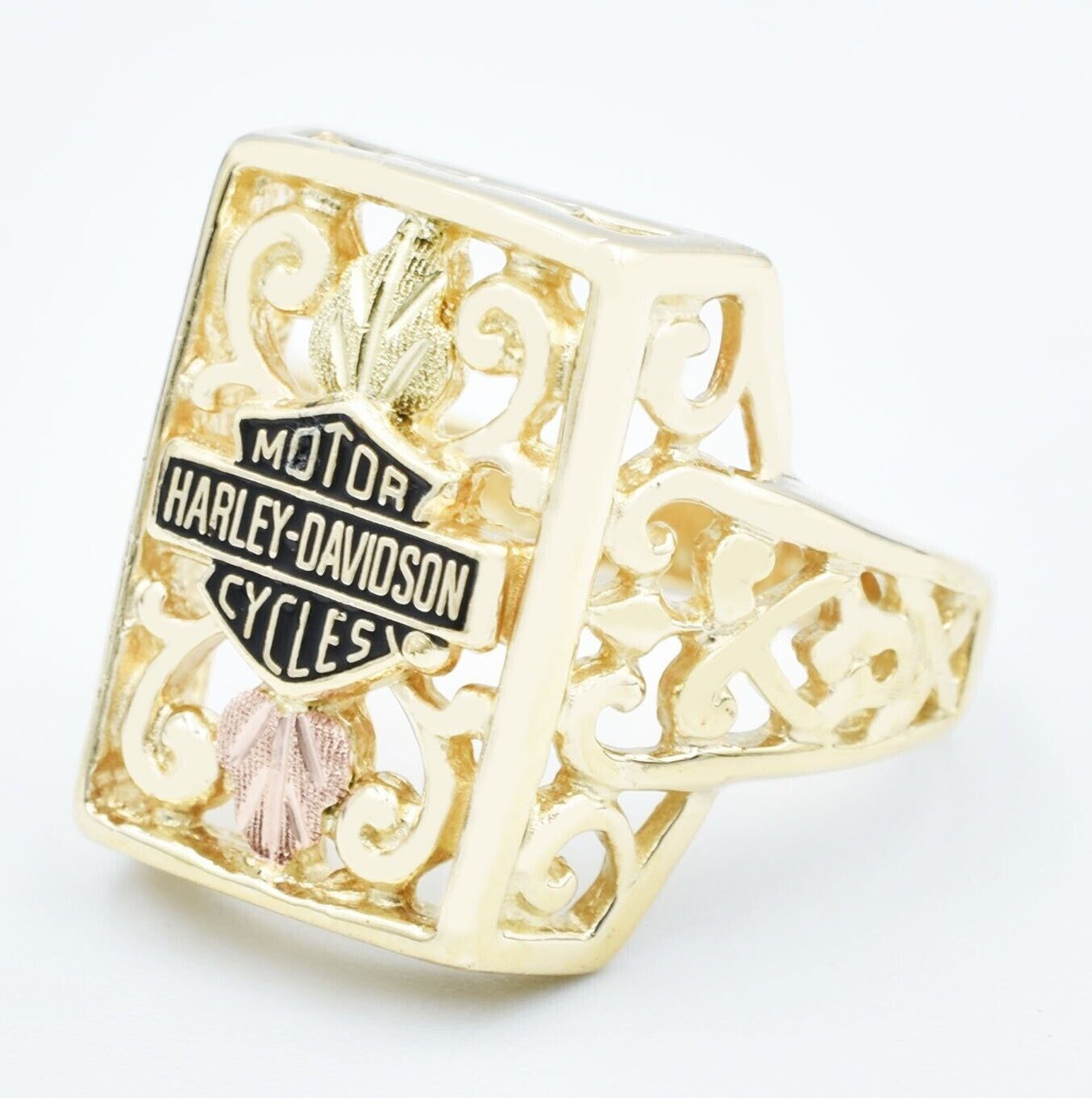 Motor Harley Davidson Cycles Ring 10k Gold (three Tone) - NWT - Etsy